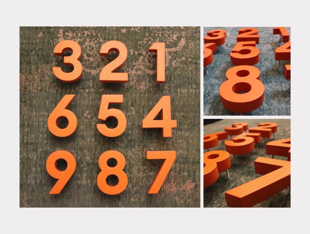 Made for you: the perfect house number for your home | Urban Front