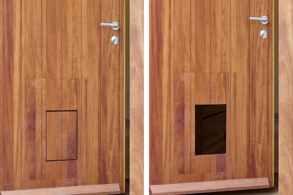 Designer pet flap with a difference | Urban Front