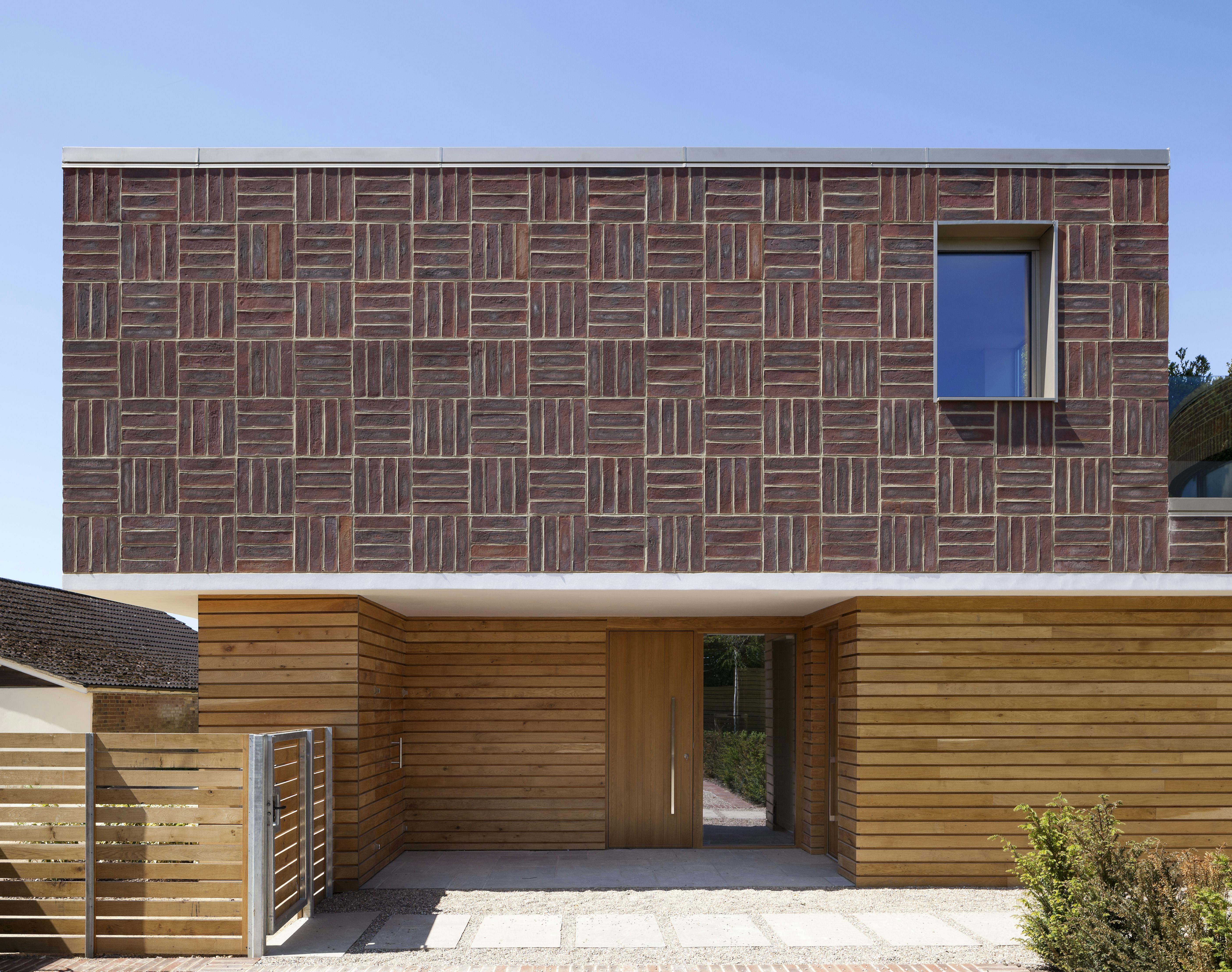 Modern Brick And Wood Buildings